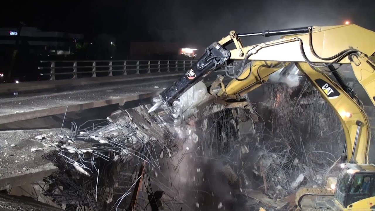 SEMA Construction, Inc. Bridge Demoltion - YouTube