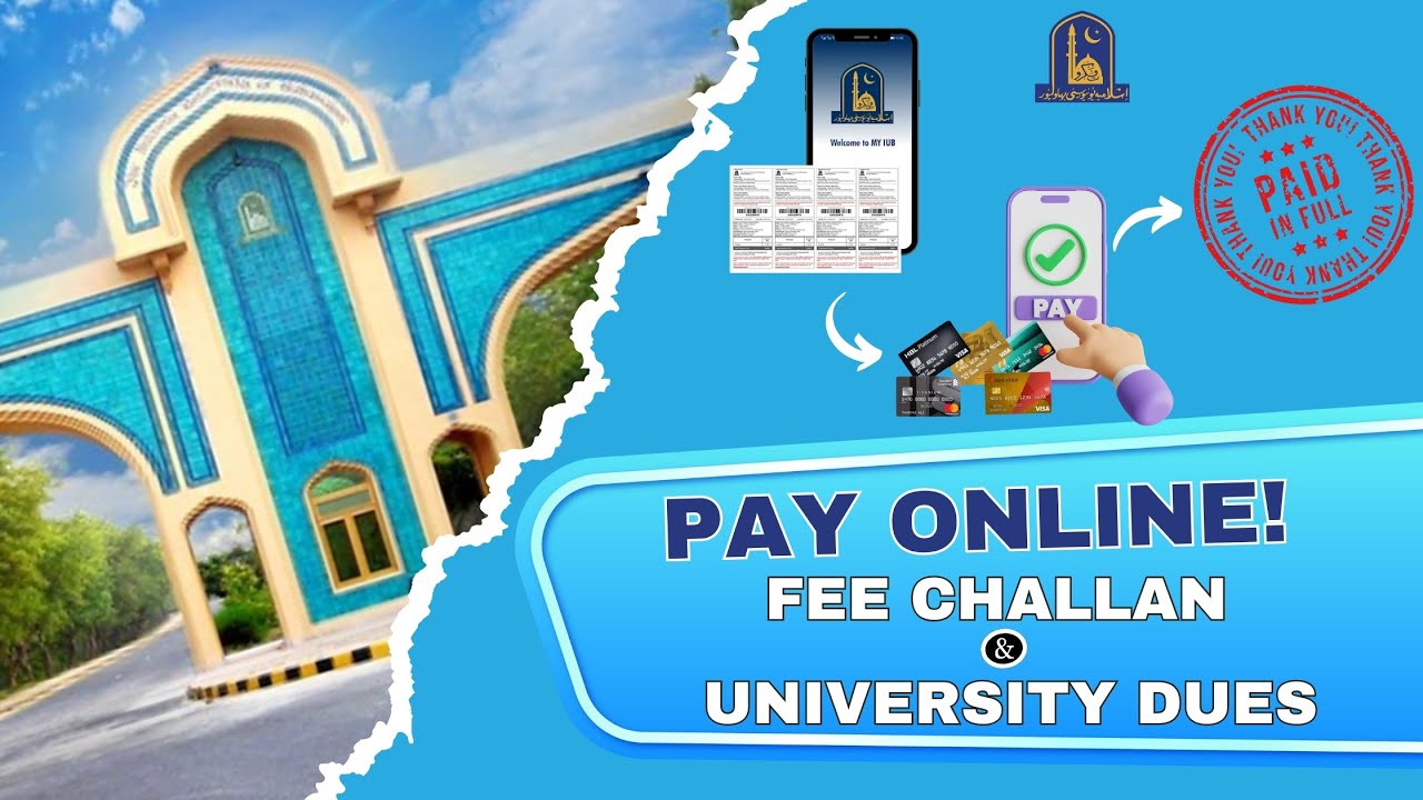 How to Pay IUB Challans Online through Credit/ Debit card | Online IUB ...
