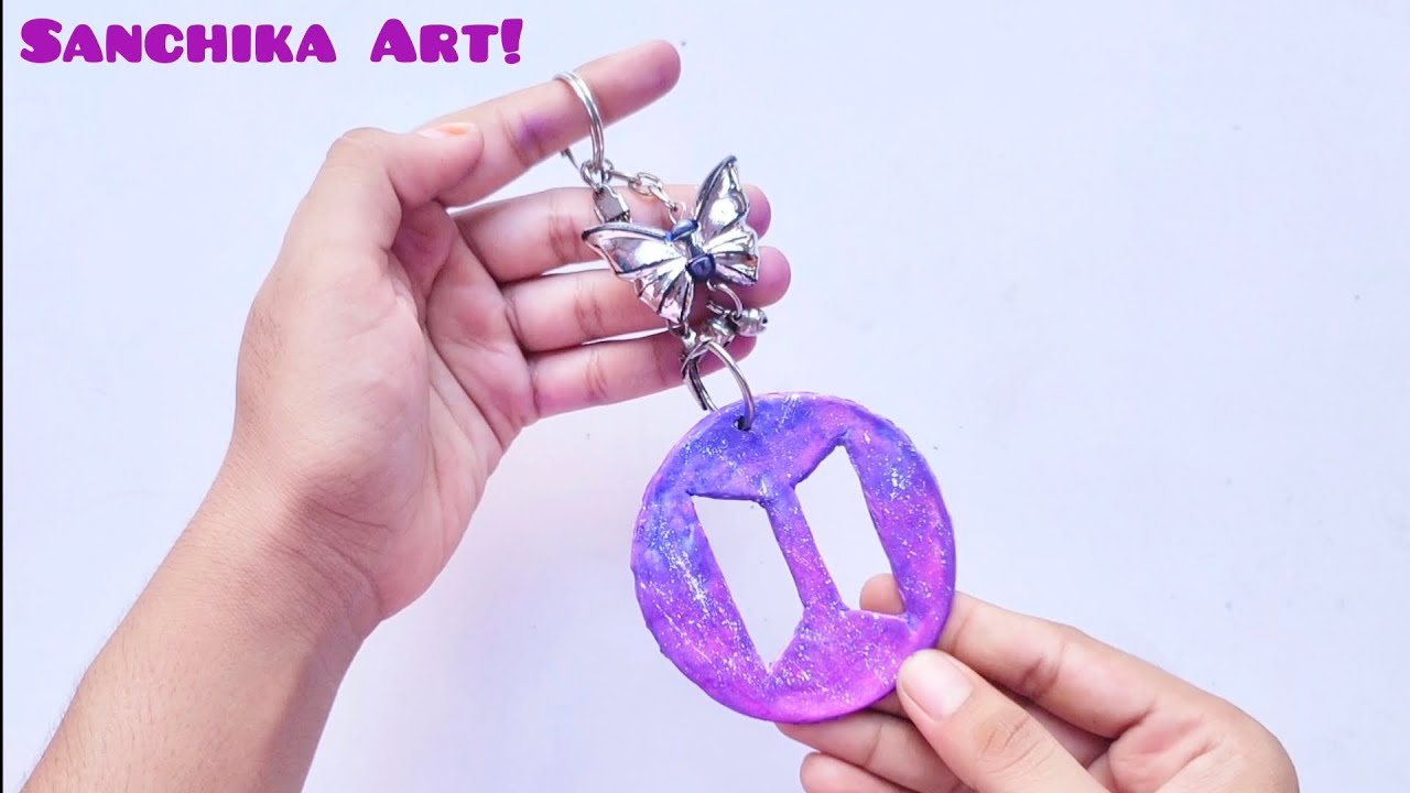 DIY BTS Keychain | BTS Logo keychain | #bts | #btscraft | #keychain | BTS Keychain | # ...