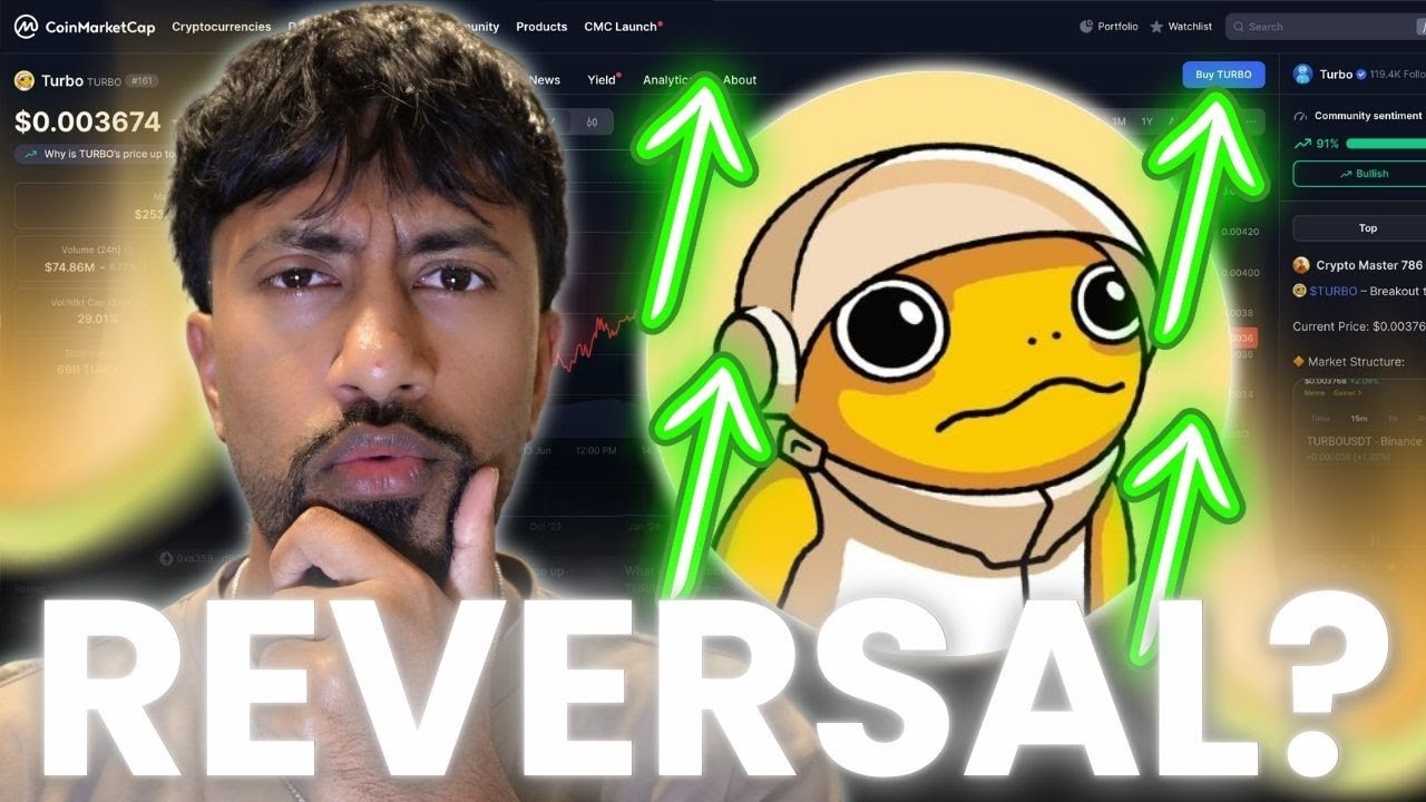 $TURBO REVERSAL WILL COME! DCA INTO THE BEST MEME COIN OF 2025 - YouTube