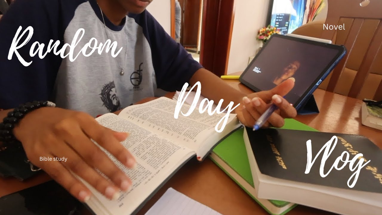 Random Day Vlog 🌸 ️| bible study, reading novel - YouTube