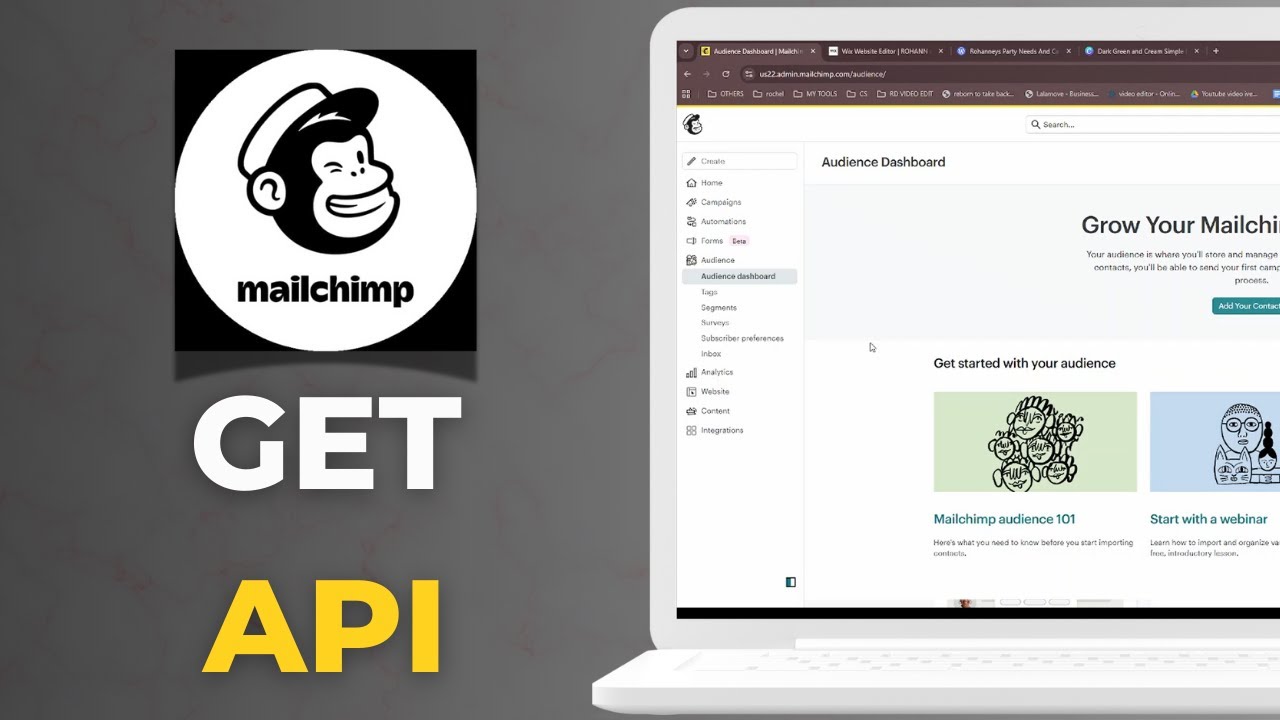 How To Get Mailchimp API Key And List Id Audience Id - YouTube