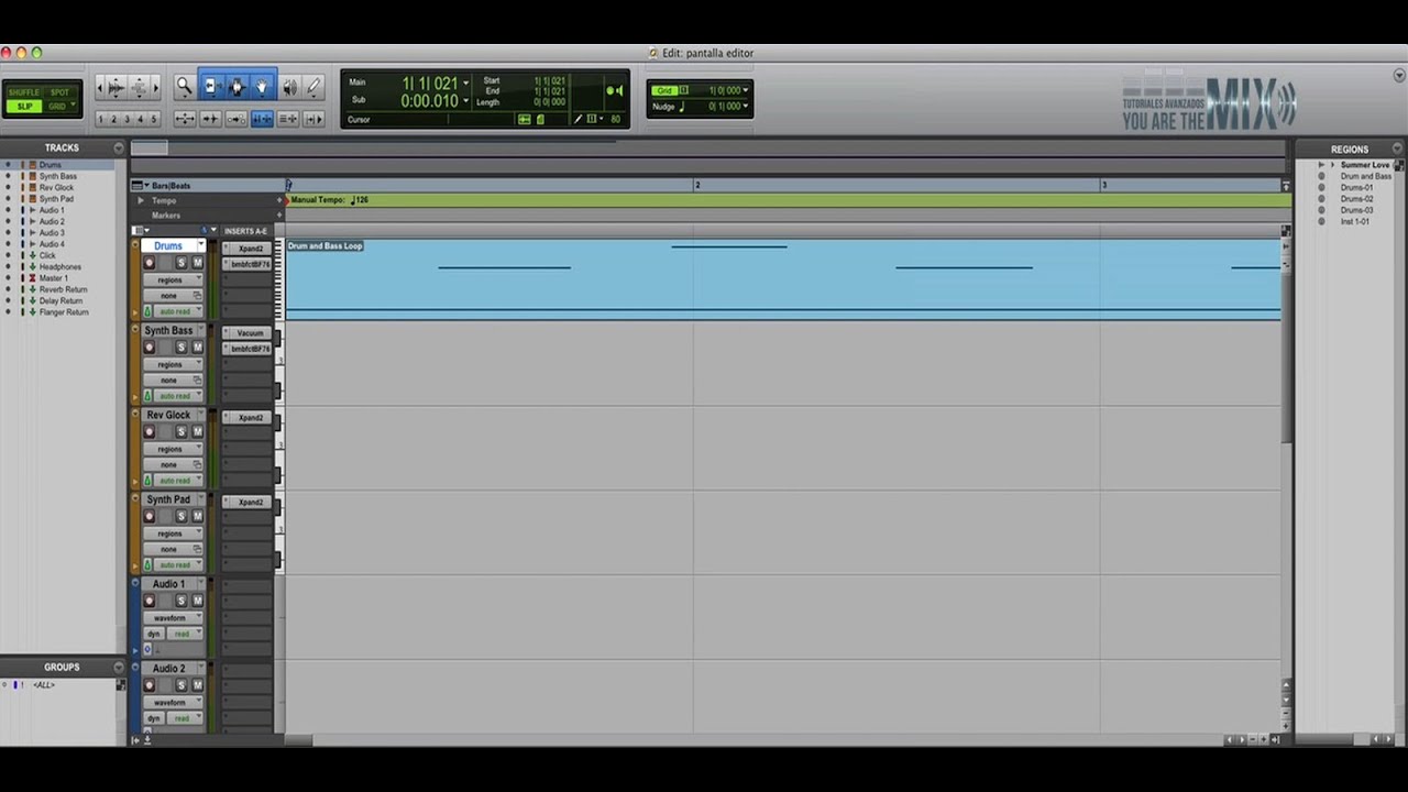 Ventana edición de Pro Tools - YouTube