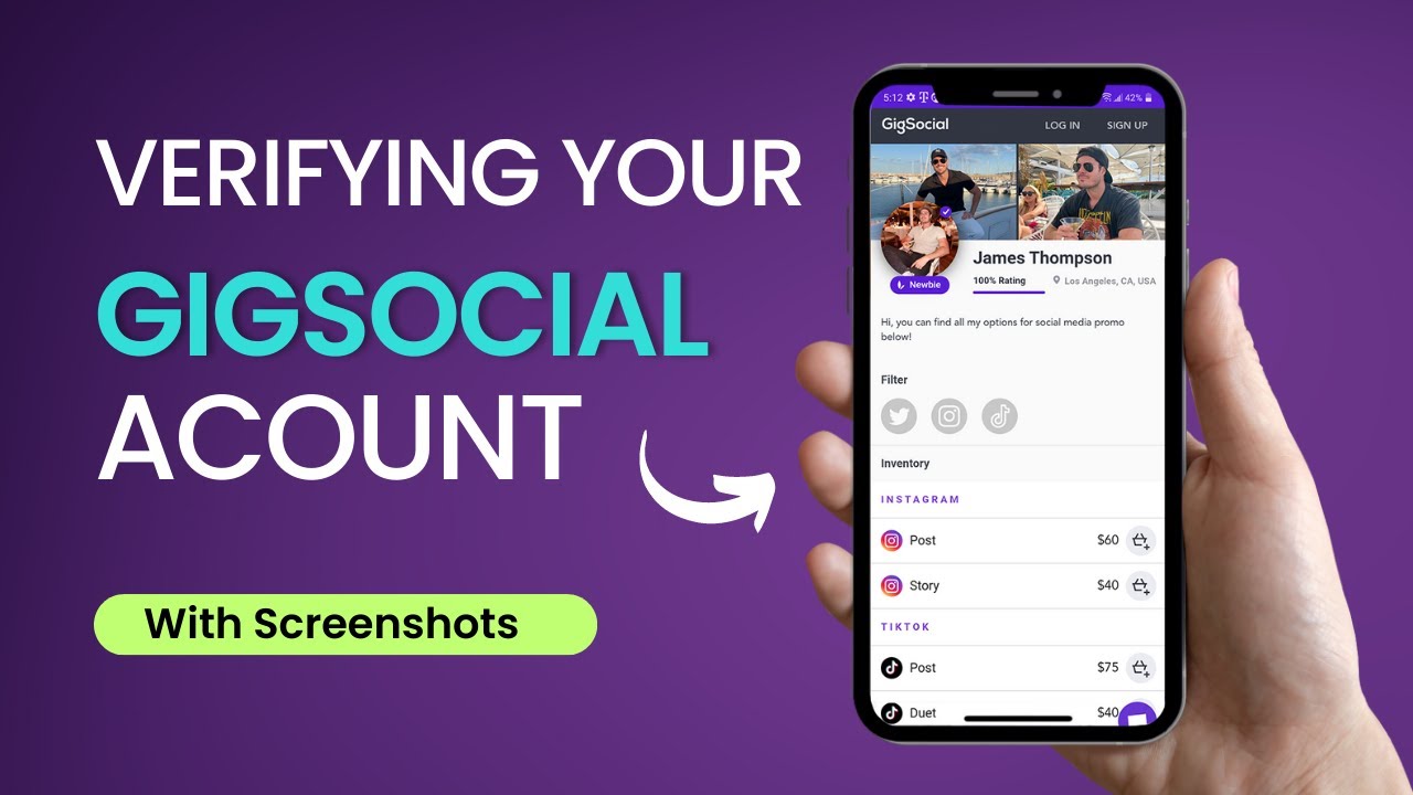 Verifying your account with screenshots - YouTube