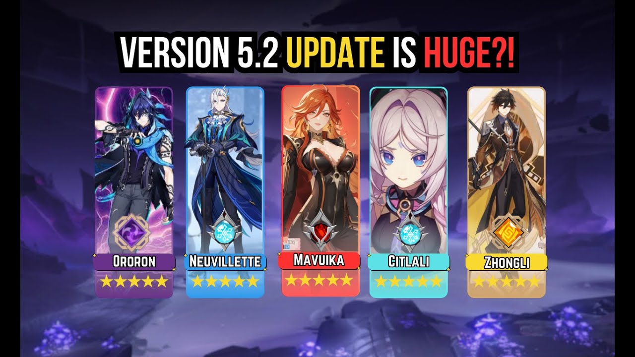 Massive Genshin Impact 5.2 Update! New Chasca Trailer, FREE Primogems ...