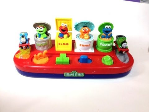 Thomas and Friends Characters and Sesame Street PlaySet with Elmo ...