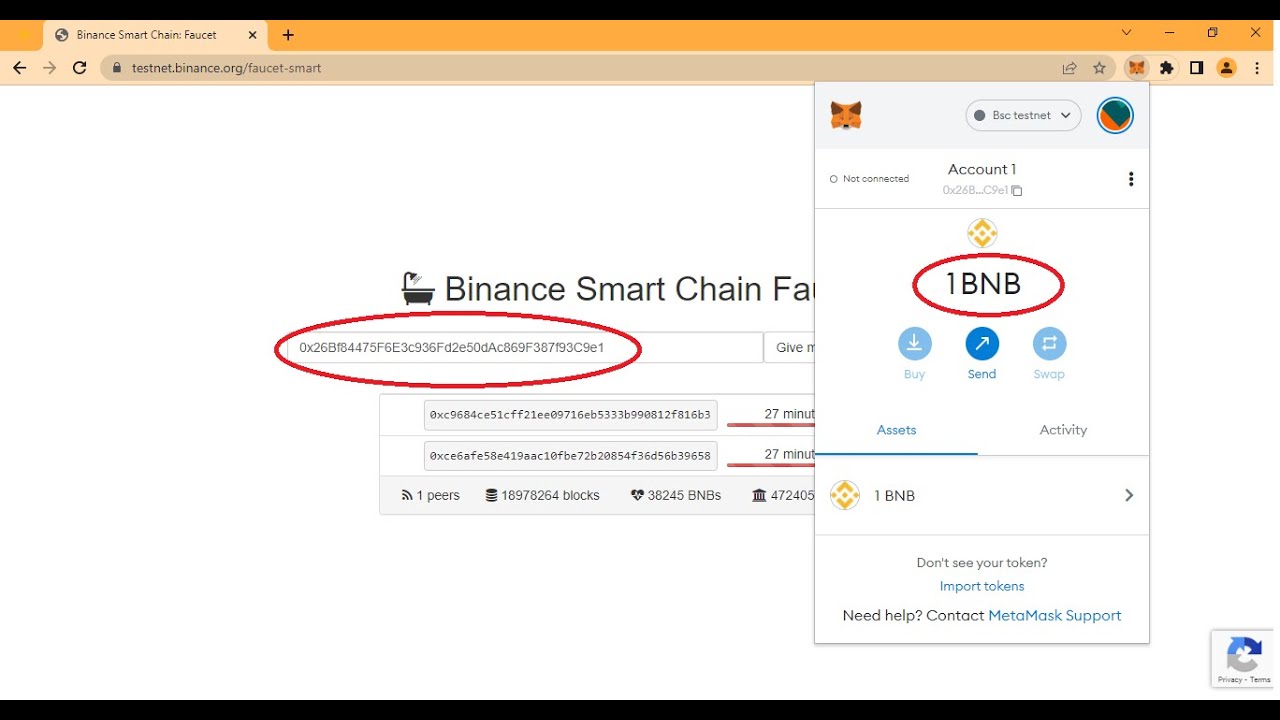 How to get free testnet BNB - YouTube
