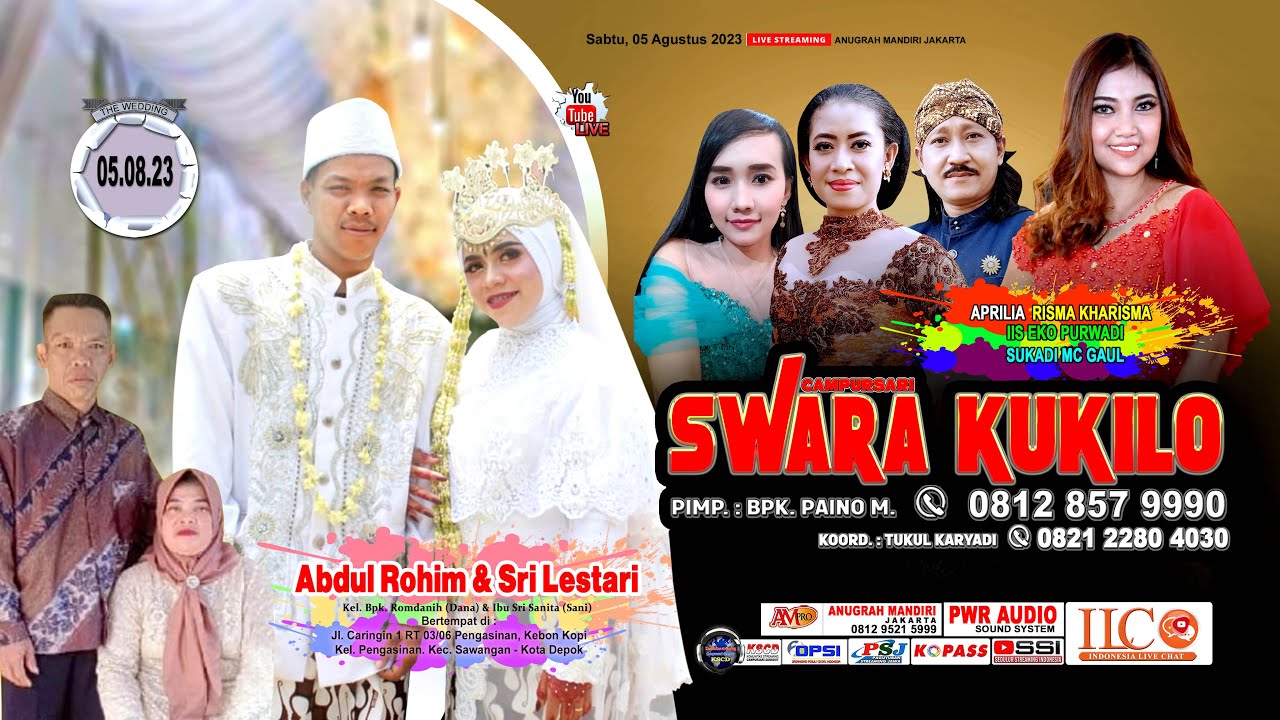🔴 LIVE 05/08/2023 Campursari Swara Kukilo 0821 2280 4030 | Wedding ...