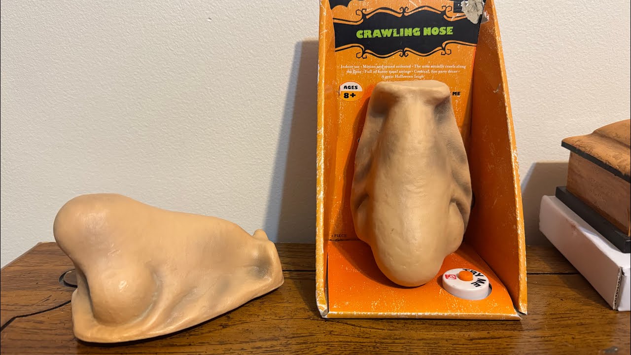 Gemmy Animated Crawling Nose Review - YouTube