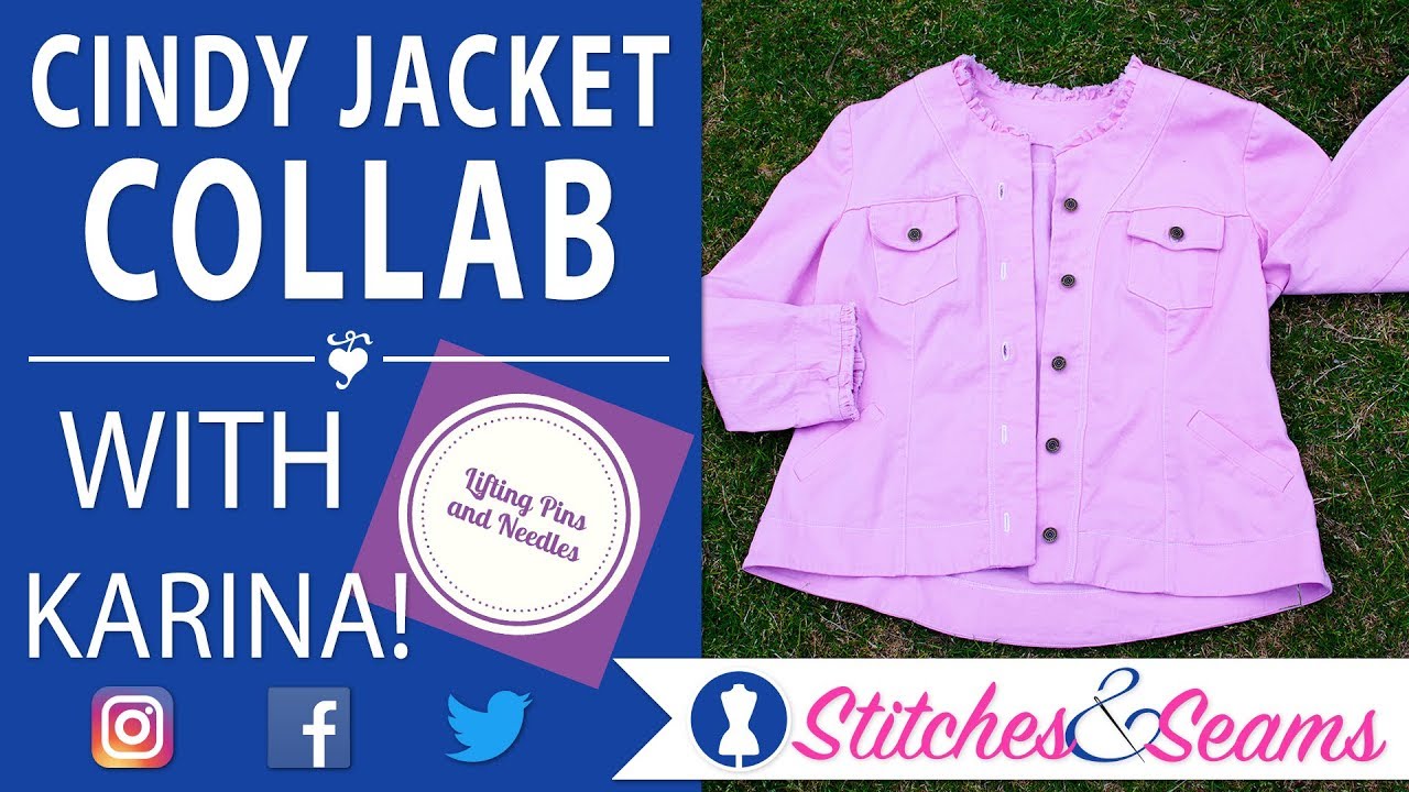 Cindy Jacket Sewing Collab with Lifting Pins and Needles - YouTube