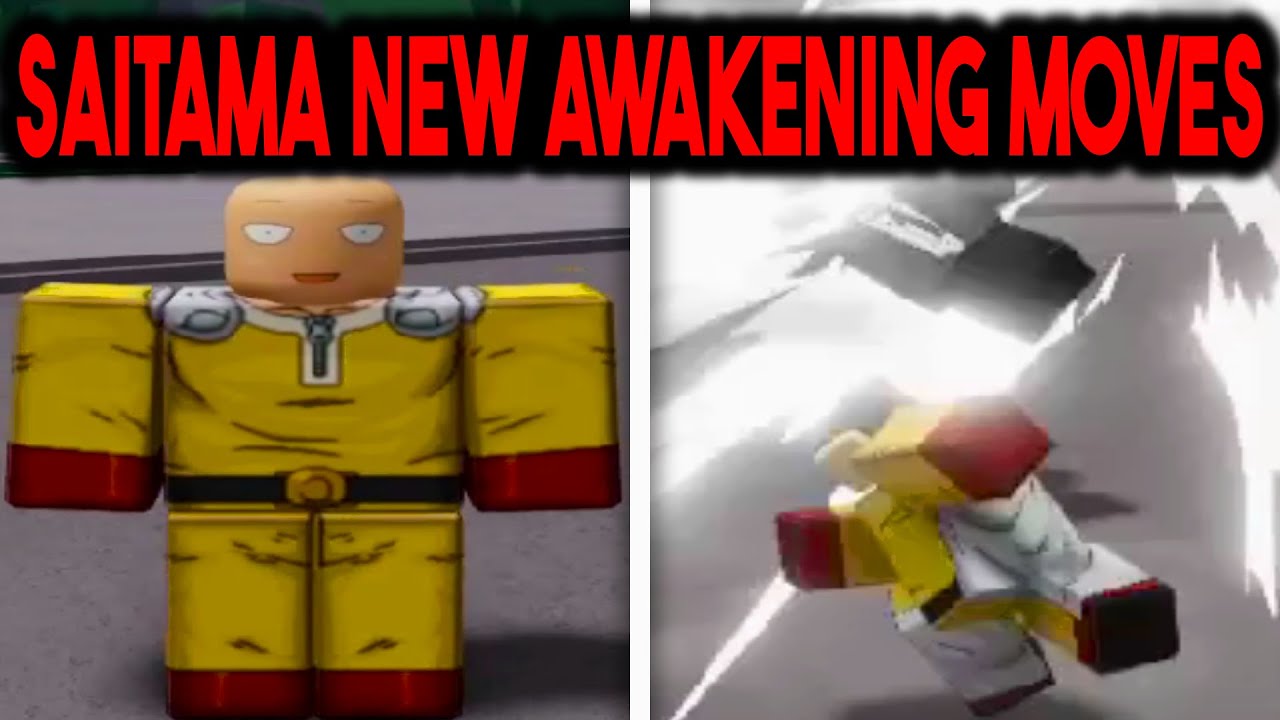 Saitama New Awakening Moves Showcase In Roblox The Strongest ...