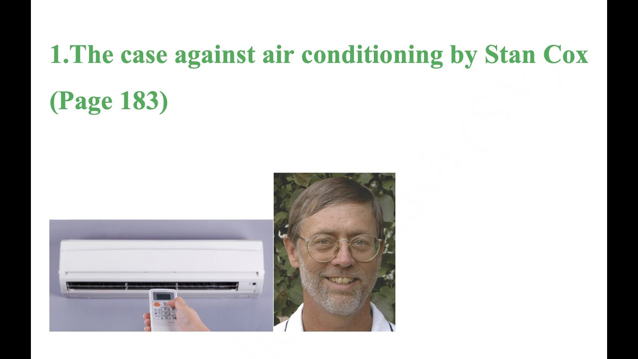 The Case Against Air Conditioning By Stan Cox || Cause and Effect || BA ...