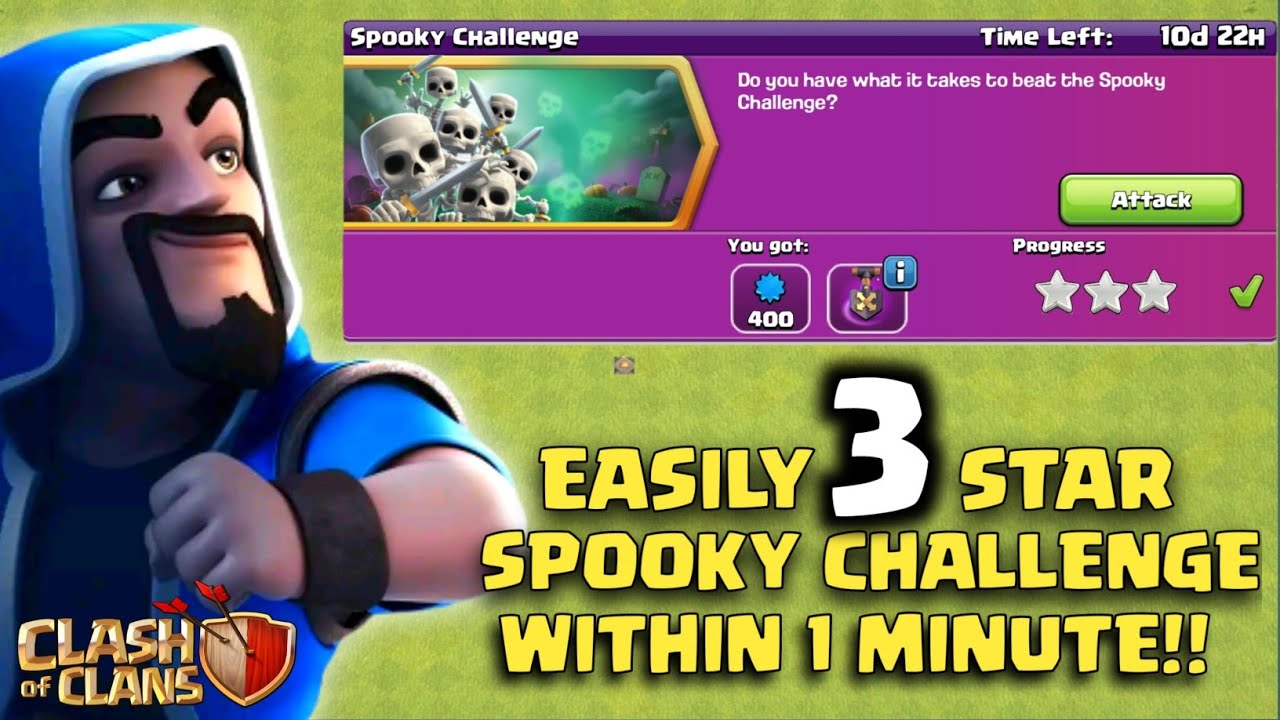 How To Easy 3 Star Spooky Challenge | 3 Star New Spooky Challenge ...