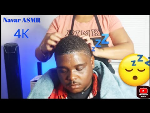 AMAZING 4K Soapy Head Massage AMSR by Female Barber😌 Inspired by Timur ...