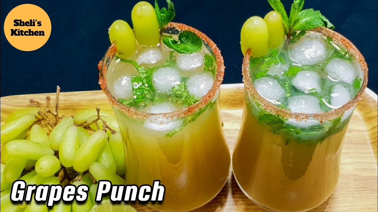 Refreshing drink Grapes Punch | Summer Drink | अंगूर का शर्बत - YouTube