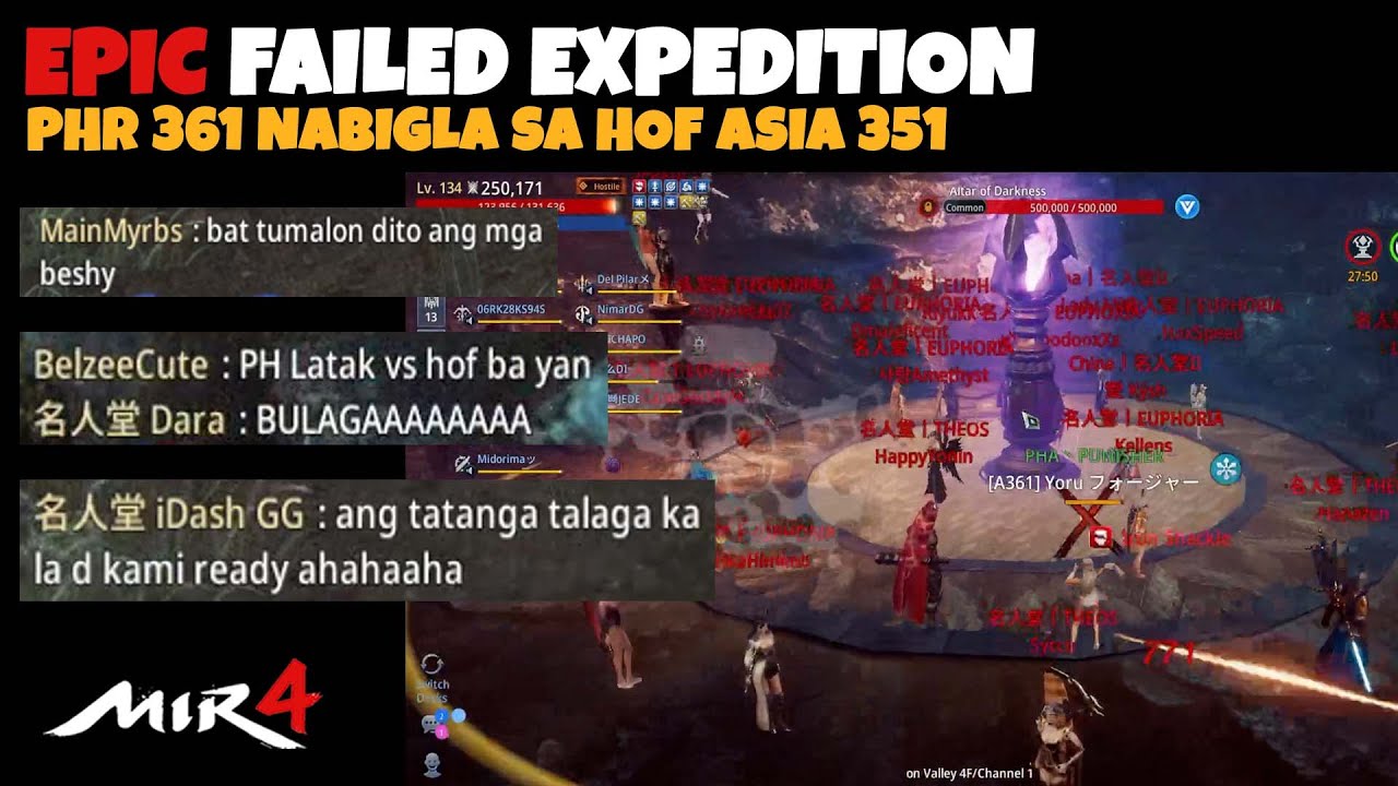Epic Failed Expedition PHR 361 nabigla sa HOF 351 - YouTube