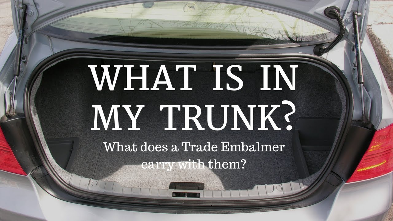 What is in a traveling trade embalmer's trunk? Let's take a peek! - YouTube
