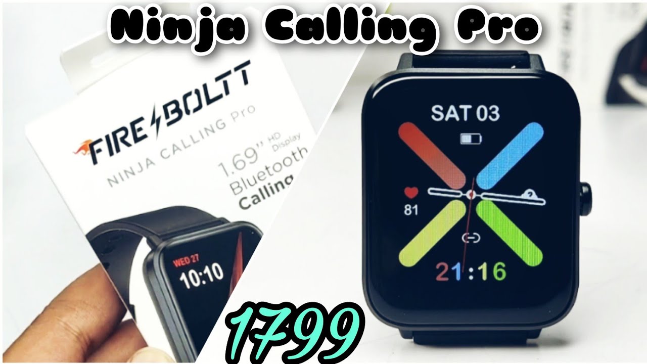 Fire Boltt Ninja Calling Pro Cheapest Calling Smartwatch 1799 Only ...