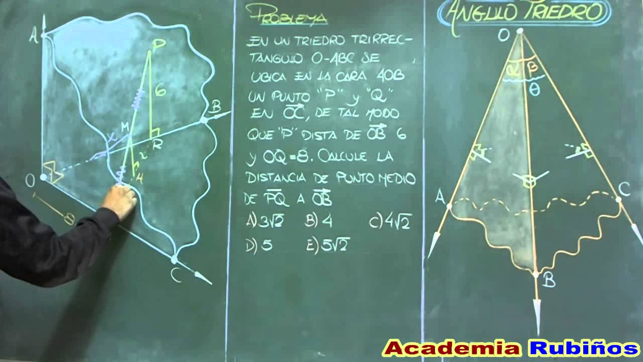 ANGULO TRIEDRO TRIRRECTANGULO PROBLEMA RESUELTO - YouTube