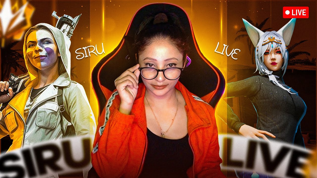 SIRU IS LIVE NOW LETS PUSH CS RANKED 💖🥰 #freefire #live #sirugaming # ...