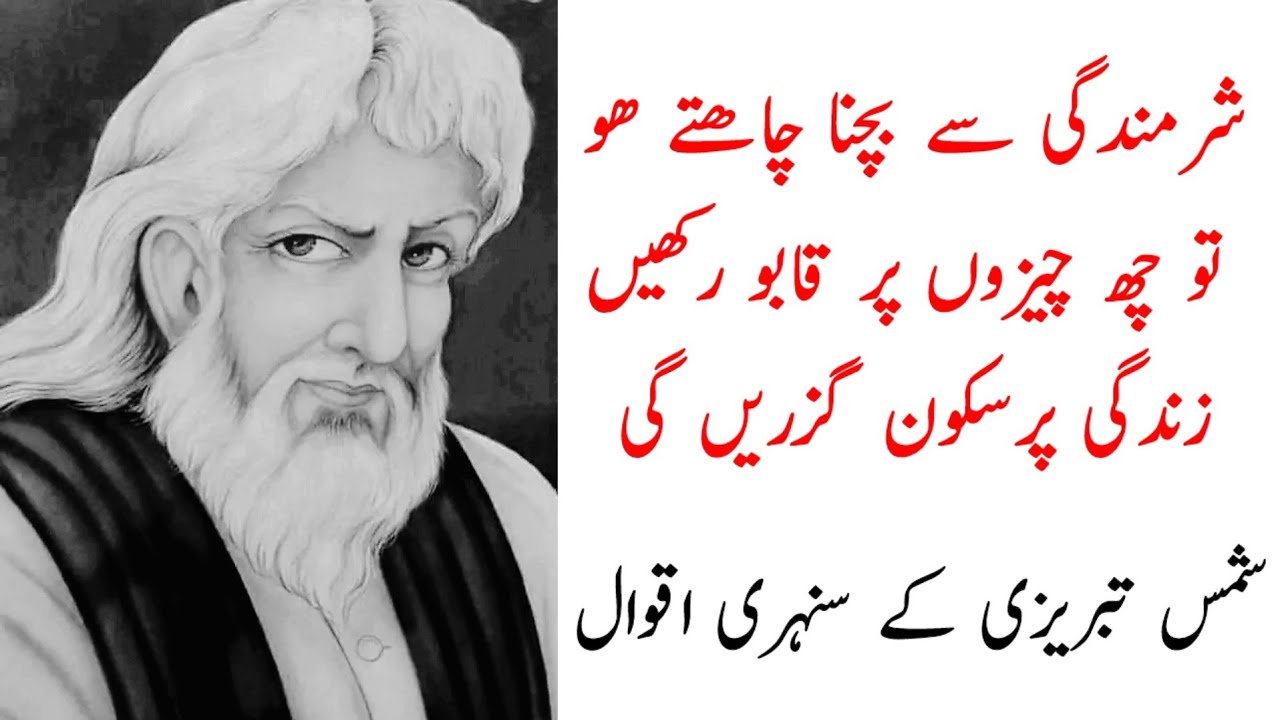 Shams Tabrizi Life Changing Quotes | Motivational Quotes ...