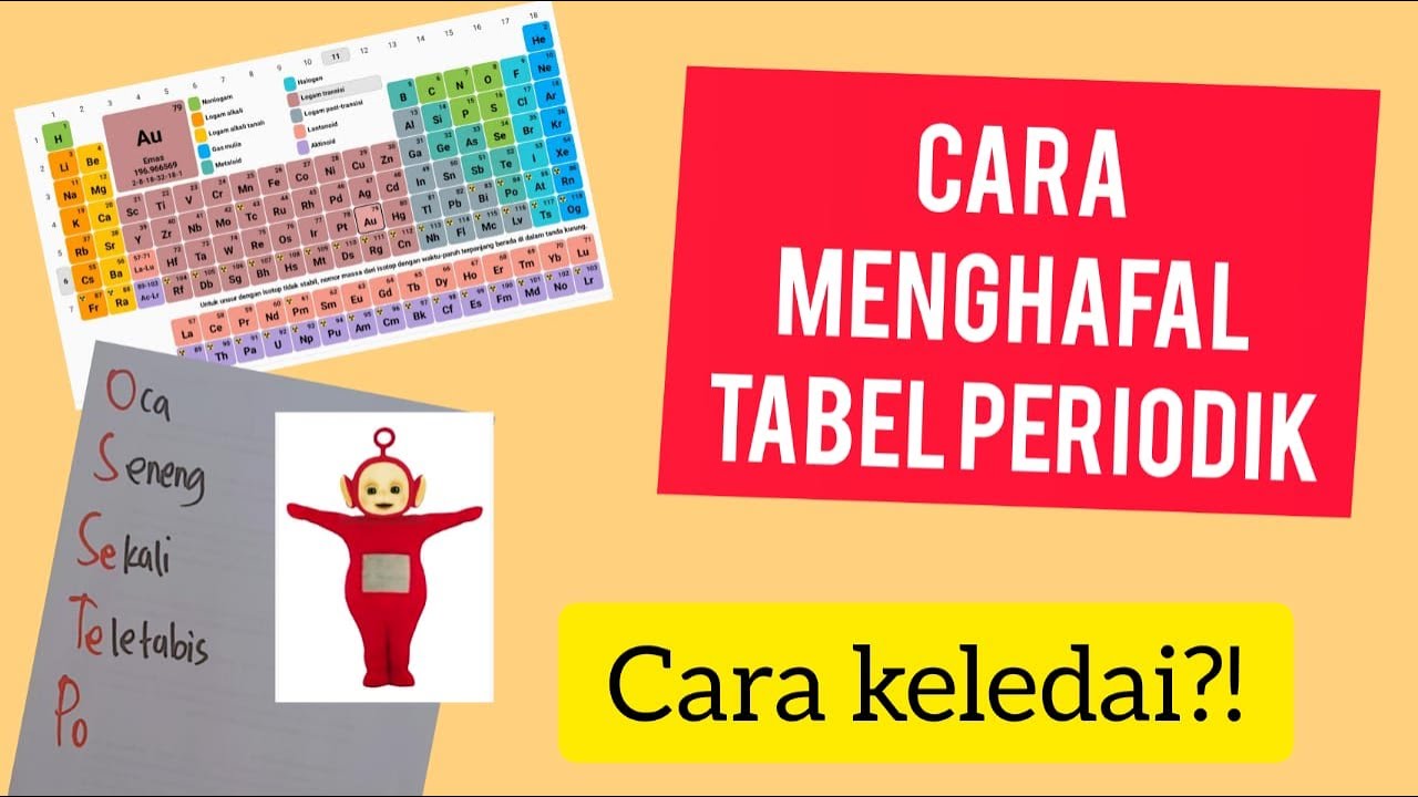 CARA MENGHAFAL TABEL PERIODIK (Golongan IA-VIIIA) | #TipsAlaSusi - YouTube