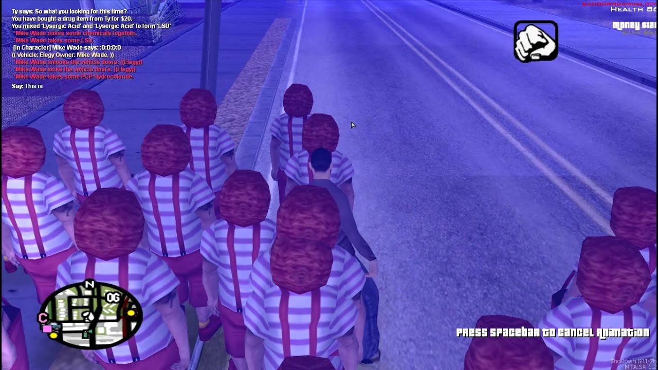 Whats happens if you use drugs in GTA:SA - YouTube