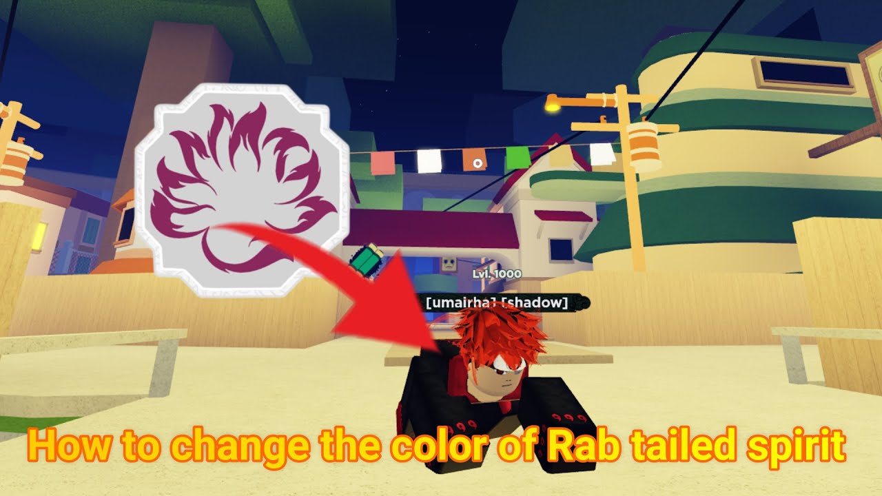 How to change the color of Rab tailed spiri || Shindo Life - YouTube