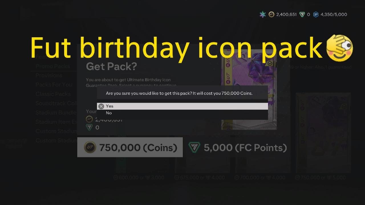 750k pack fut birthday icon pack 🔥🔥🔥 - YouTube