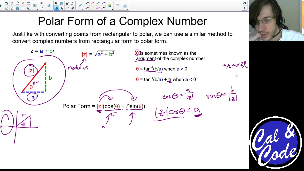Precalculus 9-5 Polar Form of Complex Numbers and DeMoivre's Theorem ...
