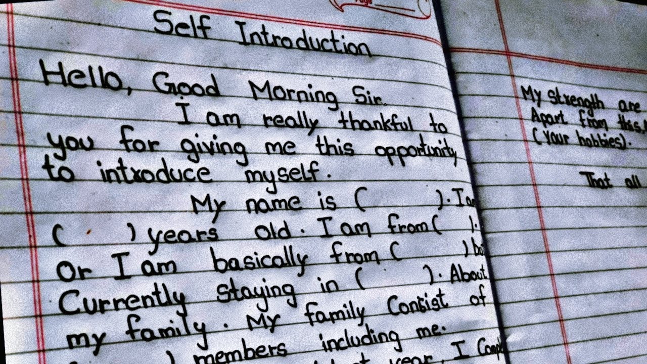 How To Introduction Your self For Interview || How To Introduce ...