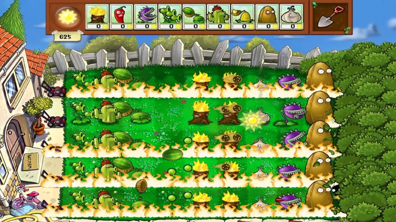 Pvz day's House / Plants vs zombies gameplay day's House / pvz hack| EP ...