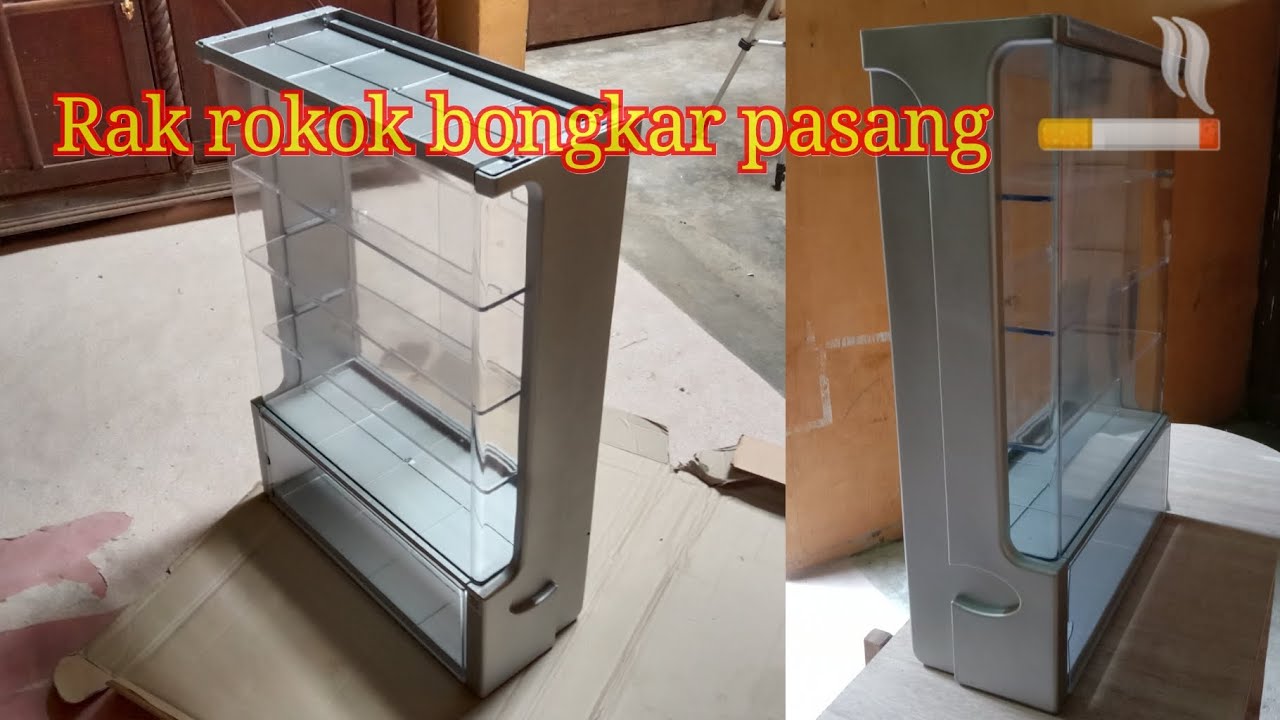 Cara memasang rak rokok bongkar pasang yang benar - YouTube
