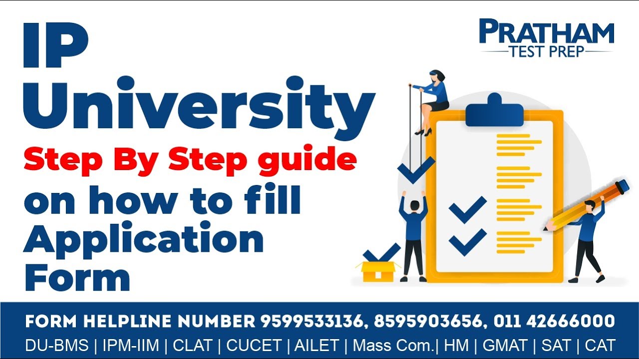IP University - Step-By-Step guide on how to fill Application Form ...