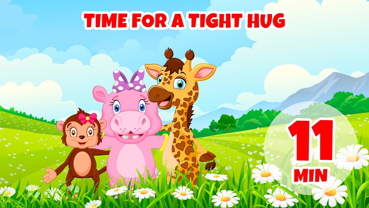 Tight Hug Time - 11 min Giramille | Nursery Rhymes and Kids Songs - YouTube