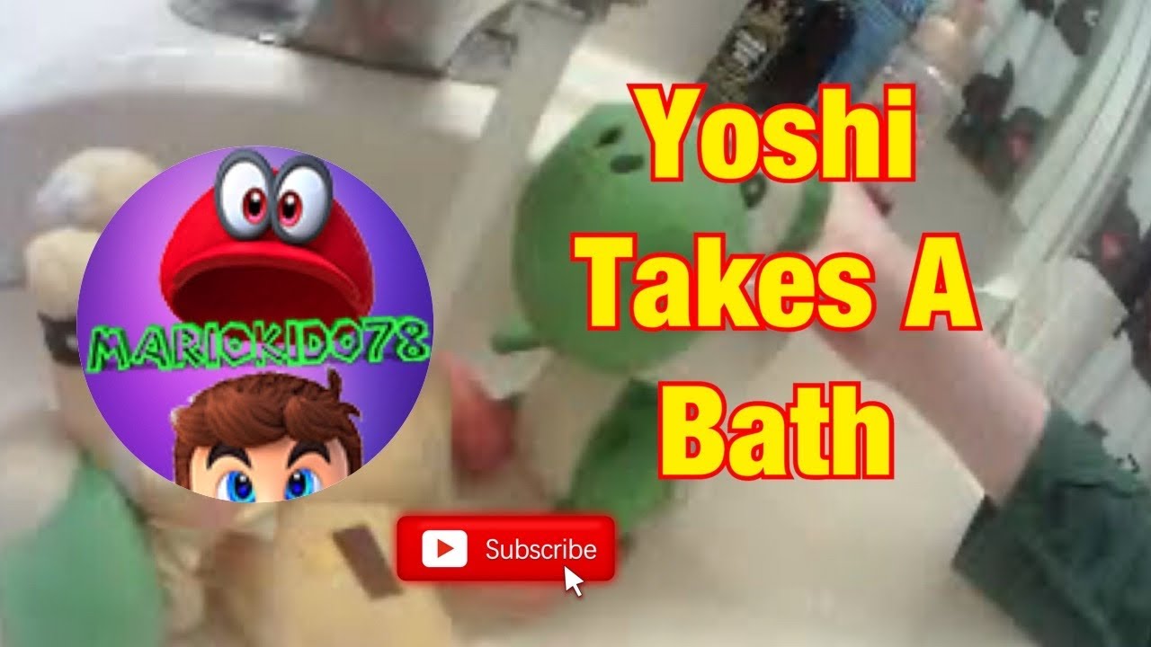plush movie- yoshi friends take a bath - YouTube