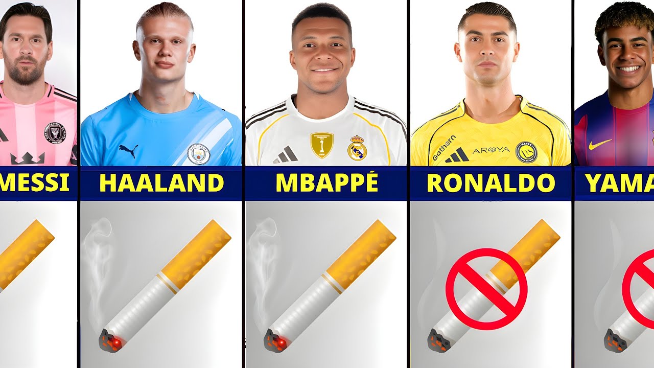 😱 Shocking! Famous Footballers Who Smoke Cigarettes in Real Life 🚬 ...