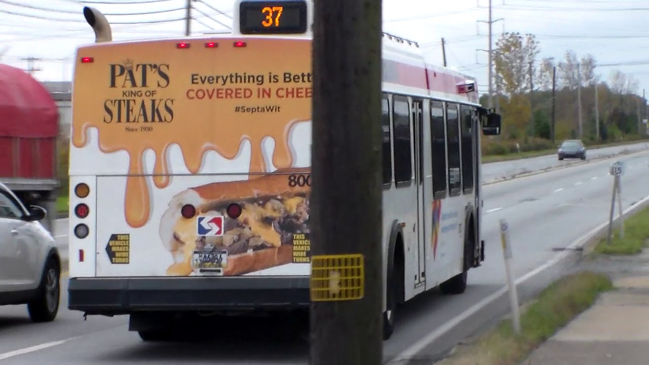 SEPTA BUS: NEW FLYER D40LF 8009 ON ROUTE: 37 PT2 - YouTube