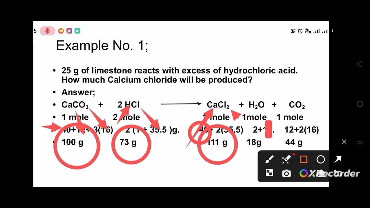 Class 9 stoichiometry example 1 Punjab board - YouTube