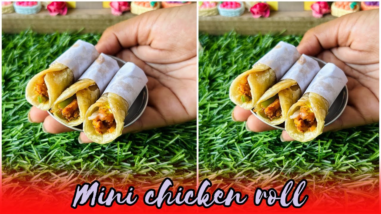 Mini Chicken Roll Recipe / Mini kitchen - YouTube
