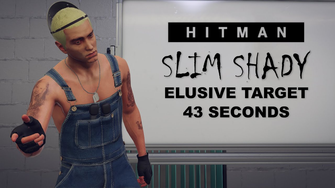 Eminem in HITMAN - Slim Shady Elusive Target Speedrun - YouTube