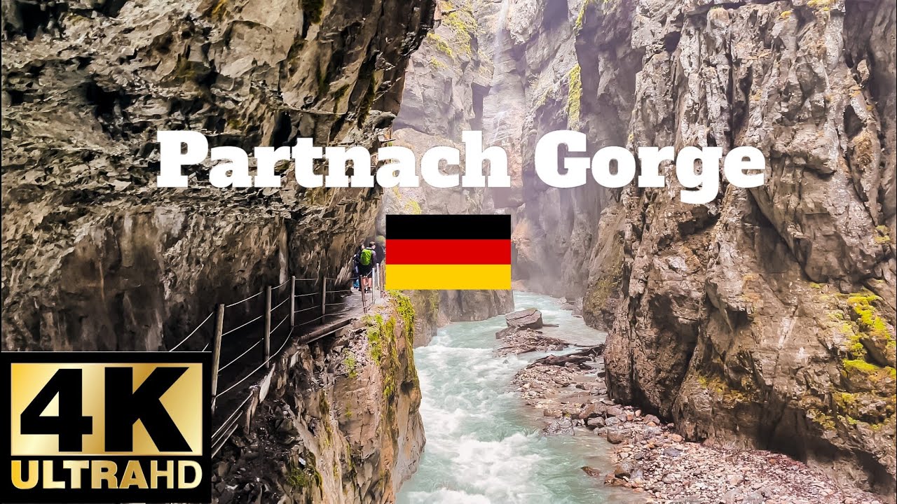 The breathtaking Partnach Gorge (Partnachklamm) in Bavaria (Bayern ...