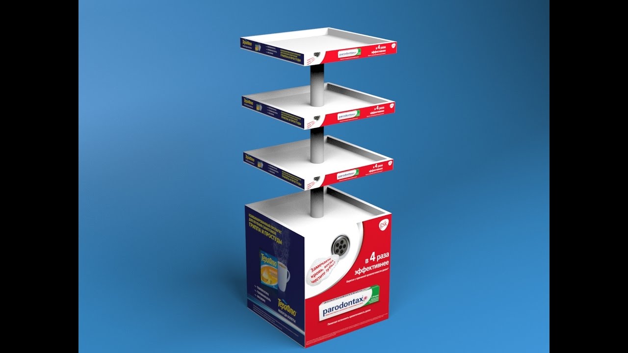 Fast 3D modeling of trading stand in 3Ds max - YouTube