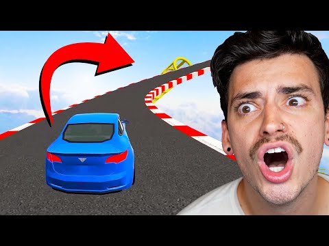 I DROVE MY TESLA IN THE SKY! (Sky Riders)