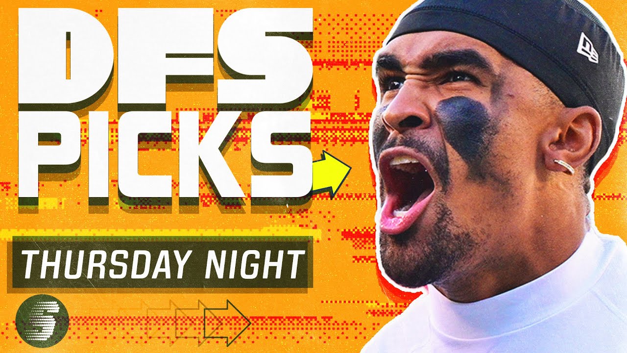Nfl Dfs Showdown Live Before Lock Tnf Week 9 Eagles Vs Texans Thursday