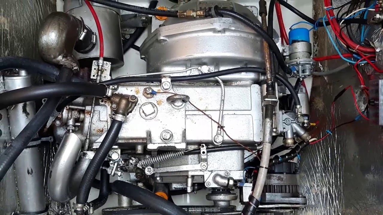 Problem att starta en Yanmar YSB 12 G - YouTube