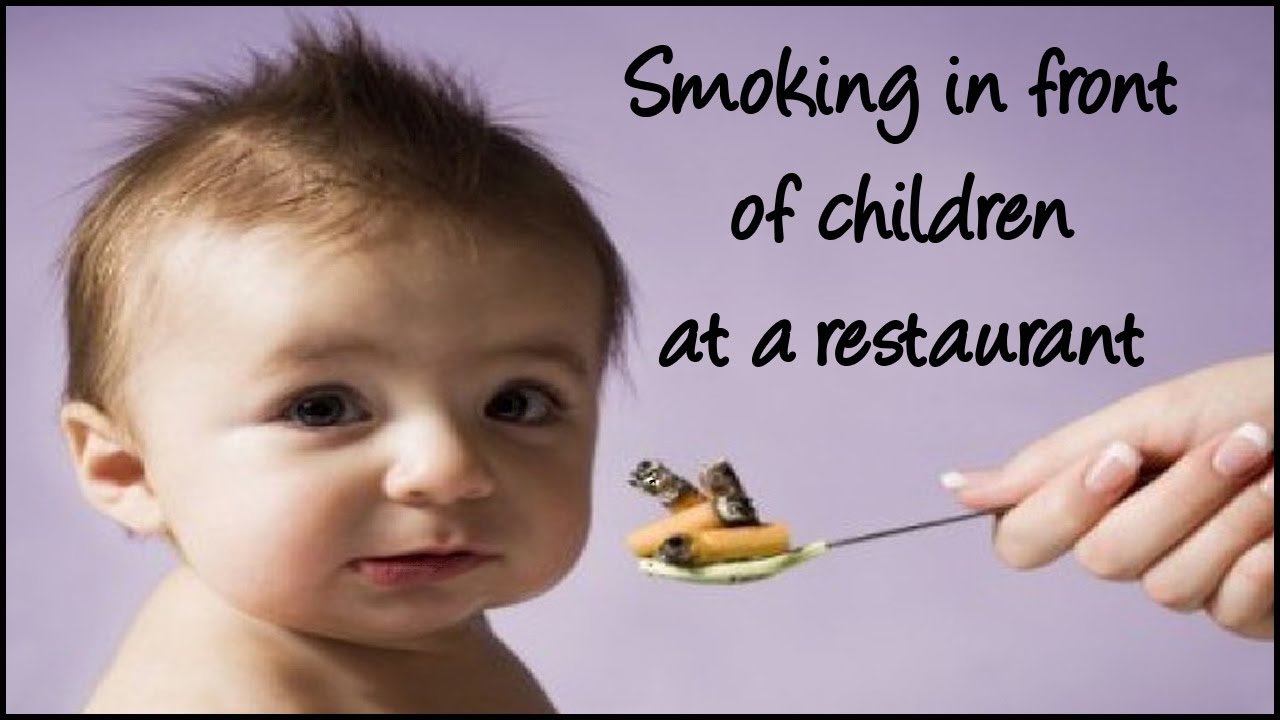 Chain Smoking in Front of Children at a Restaurant - YouTube