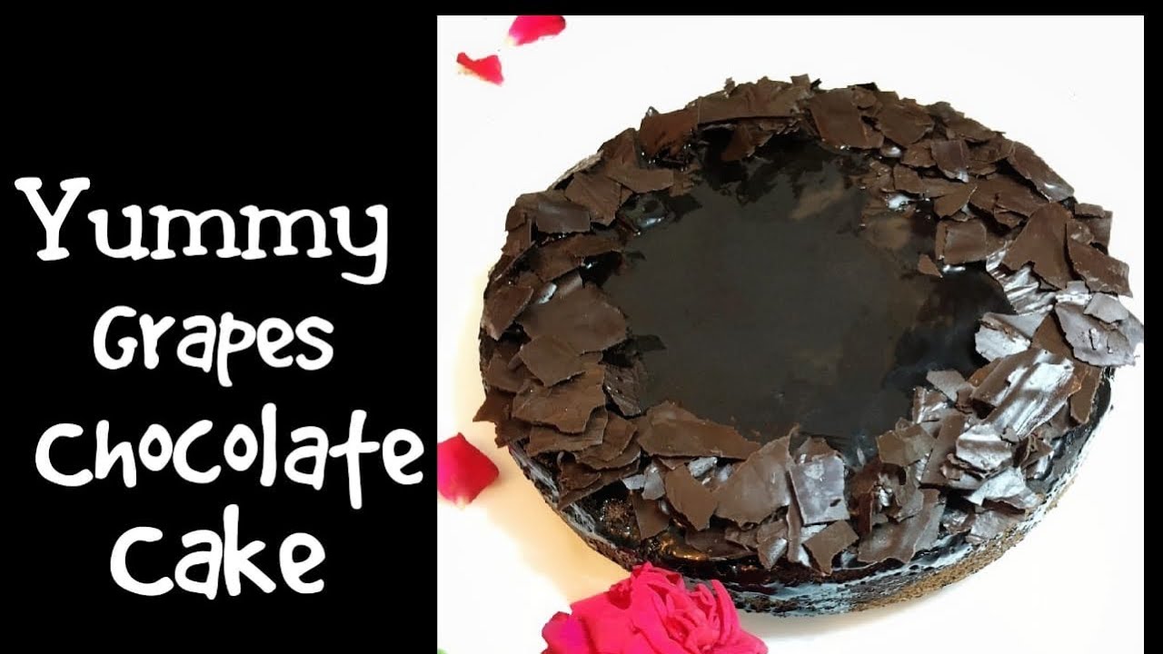 Chocolate Grape Cake-Make patisserie like at home - YouTube