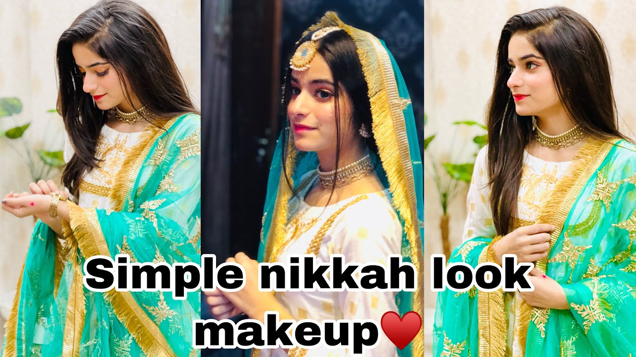 Simple nikkah look makeup tutorial ️😍 - YouTube