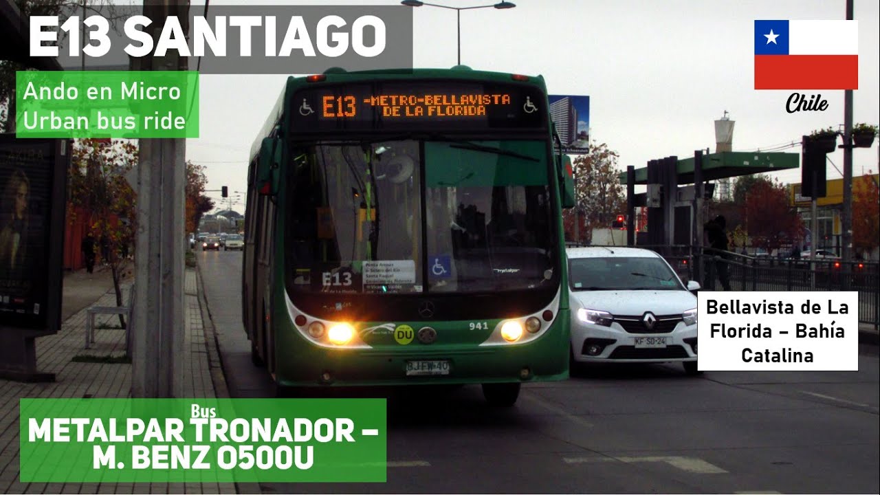Ando en Micro | Viaje E13 Transantiago en el único bus Metalpar ...